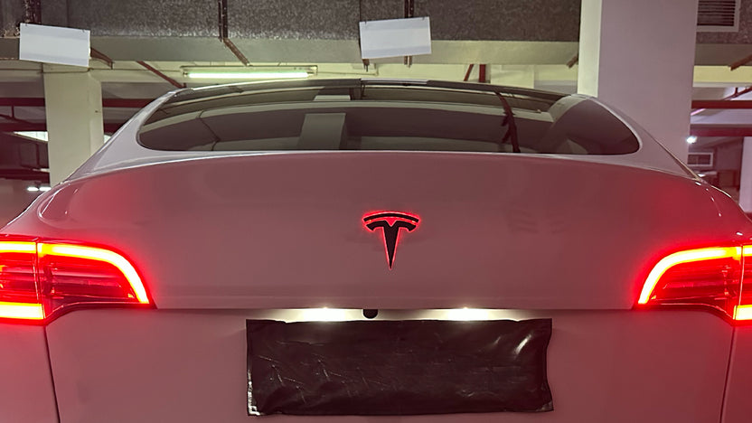 TESGOGO tesla Led Trunk Emblem For Model3/Y/X/S, Brake Lights Ambient ...