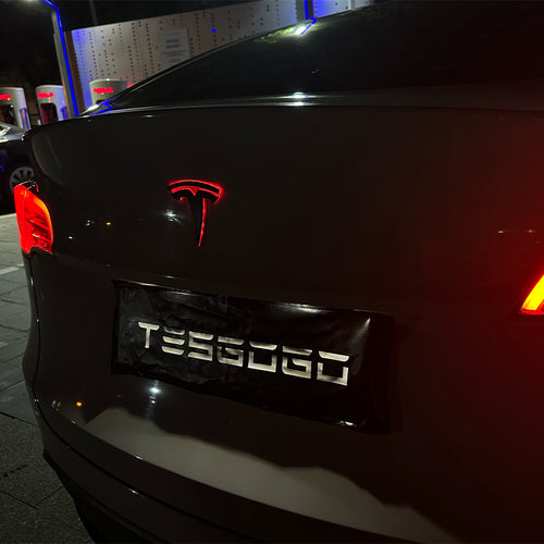 TESGOGO tesla Led Trunk Emblem For Model3/Y/X/S, Brake Lights Ambient ...